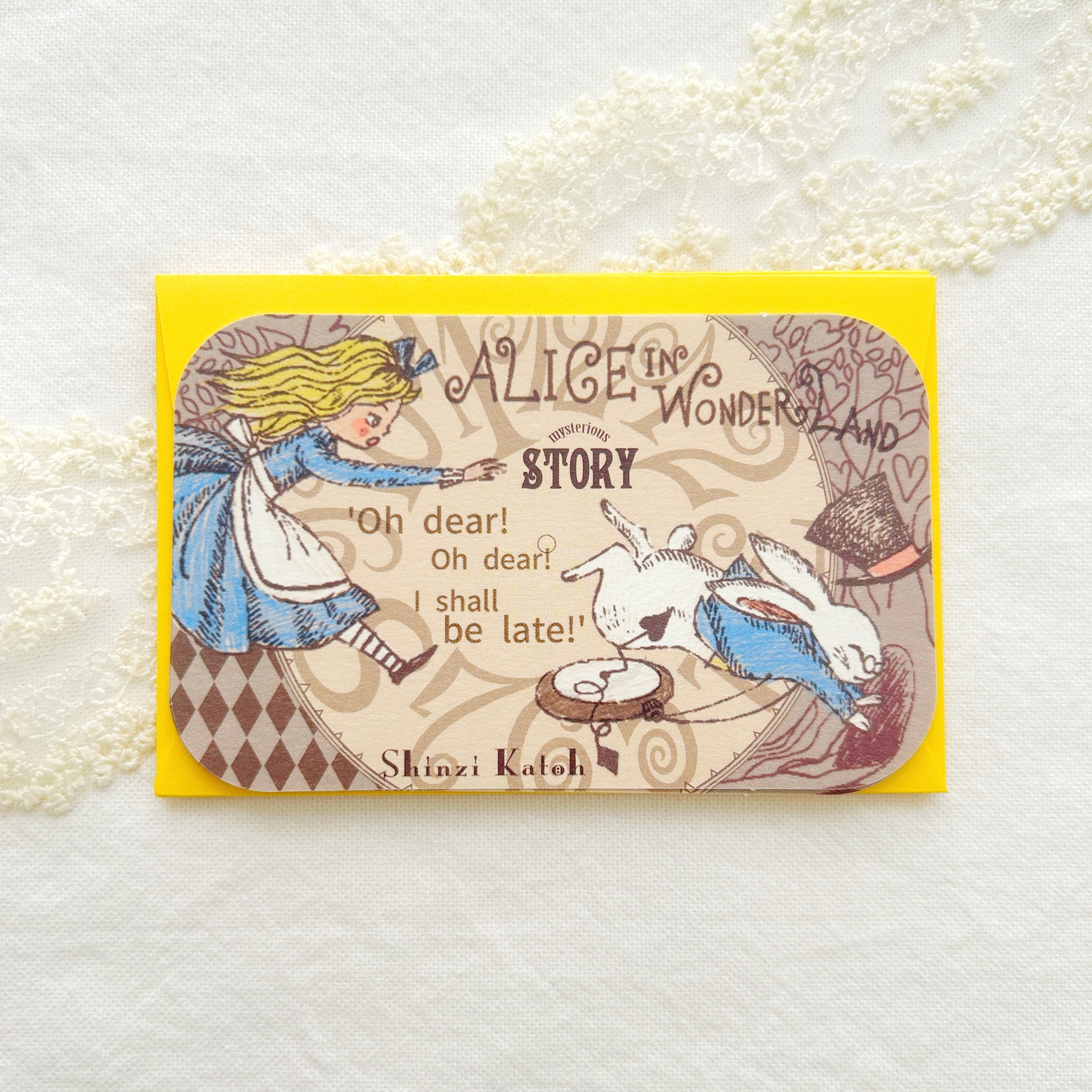 Shinzi Katoh Message Card Set - Alice Wonderland – International Notes ...