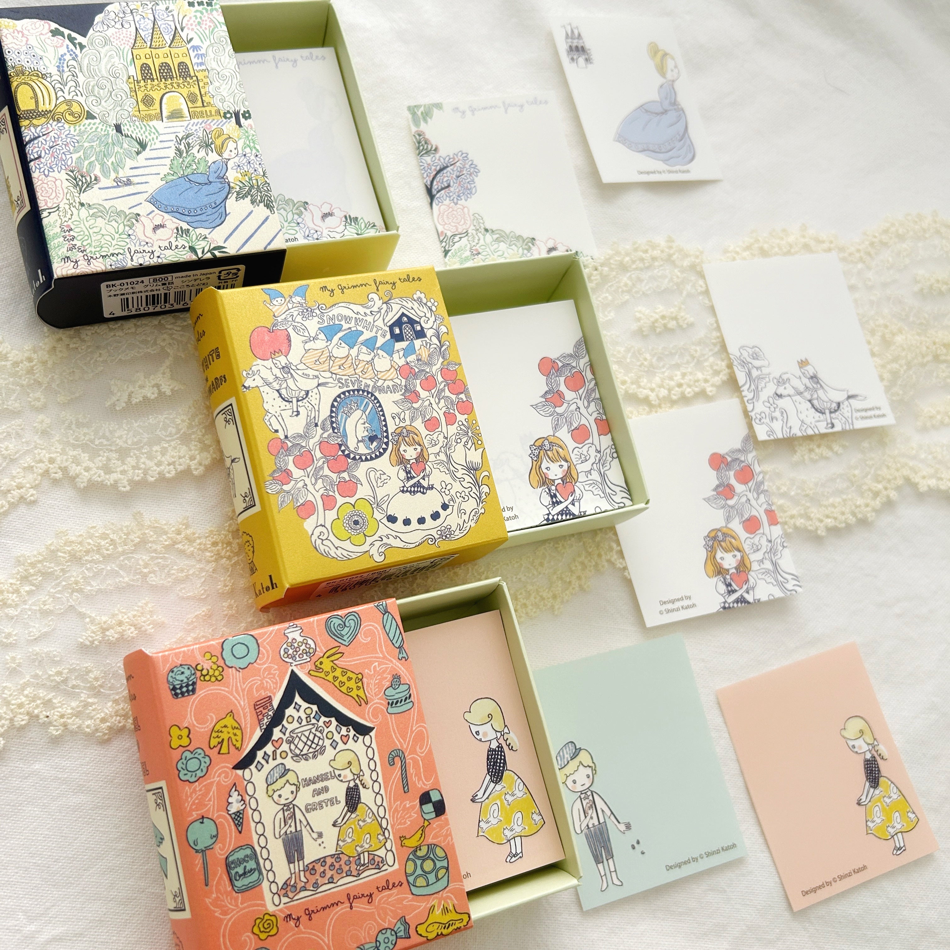 Shinzi Katoh Grimm's Fairy Tale Memo Notes Box - Cinderella ...