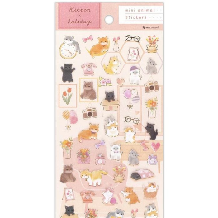 Japanese Clear Sticker Sheet - Kittens – International Notes From Japan
