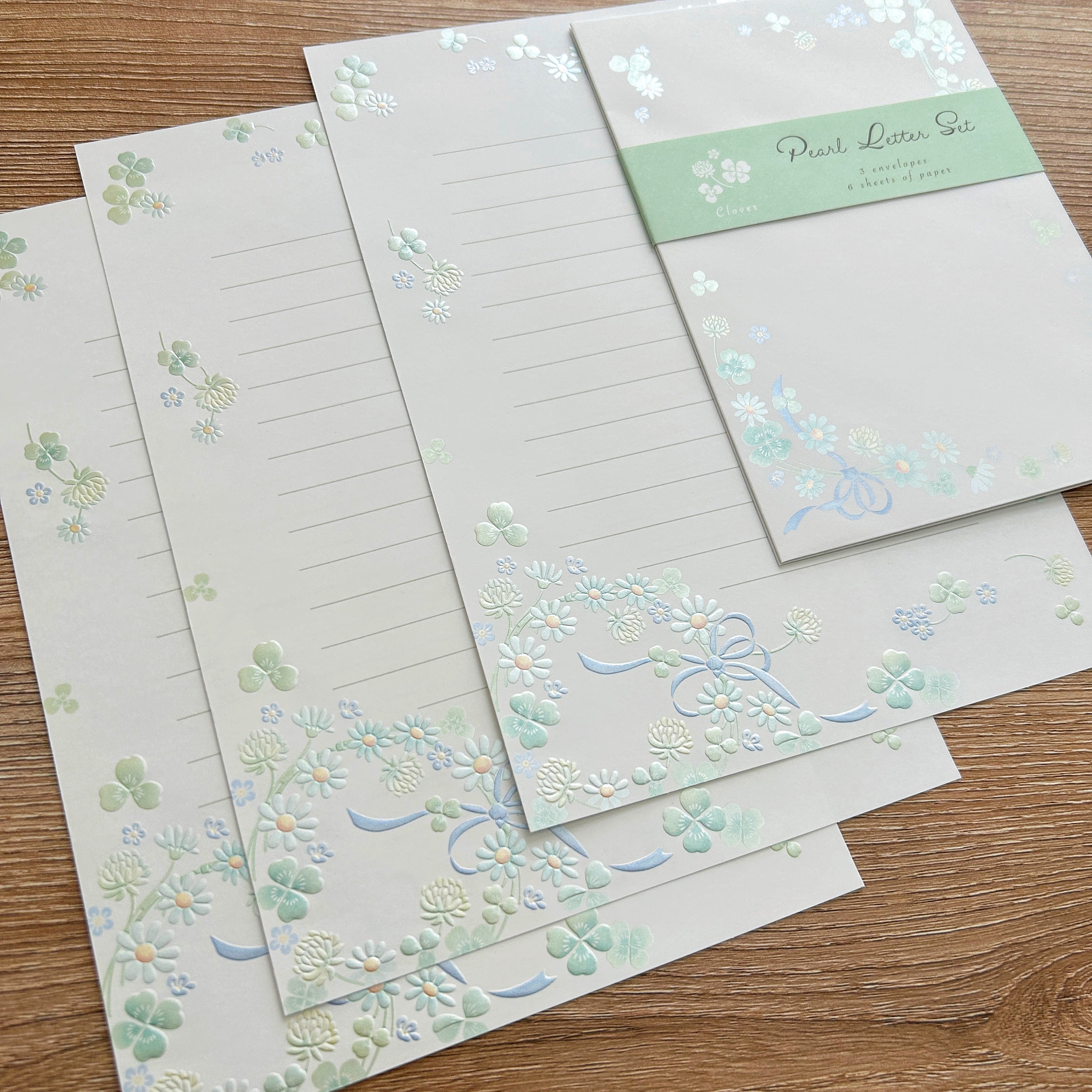 Letterset - Pearl Clover – International Notes From Japan
