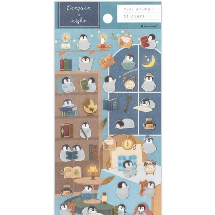 Japanese Clear Sticker Sheet - Penguin – International Notes From Japan